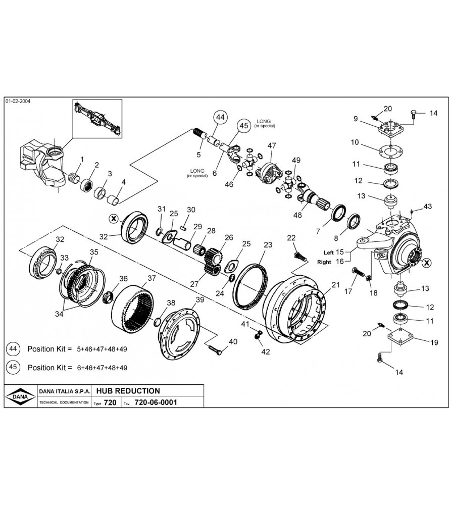 Pont Dana Spicer, Transmissions - DDPA